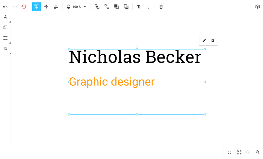 Online W2P Editor With Advanced Text Formatting Customer s Canvas